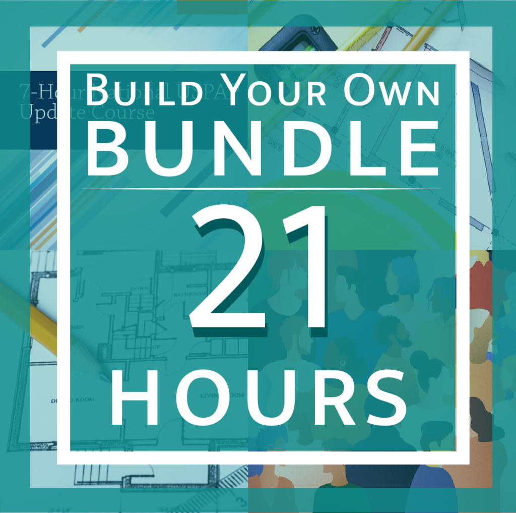 ~21-Hour Education Bundle: Price varies according to courses chosen.