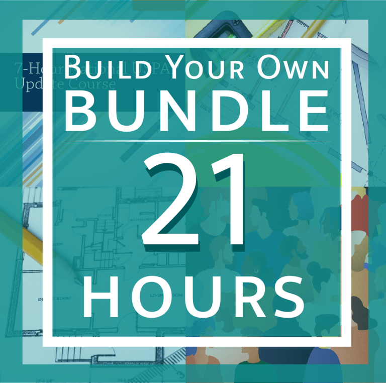 ~21-Hour Education Bundle: Price varies according to courses chosen.